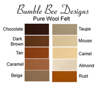 100% Pure Wool Felt - Australian Merino Wool – BumbleBeeDesigns